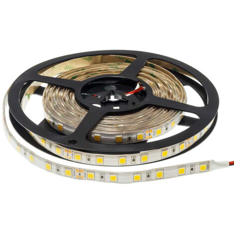 Striscia LED waterproof IP65 7.2W/m DC12V 30LED/m lunghezza 5m - Bianco ...