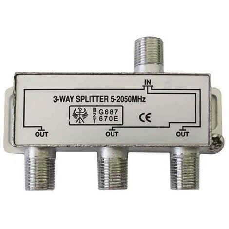 Splitter a 1 ingresso e 3 uscite in confezione edm