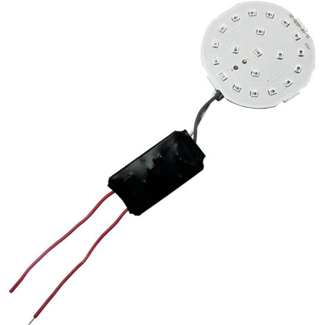 LED SMD 1W 220V 110lm 120° Ø56mm- Rosa