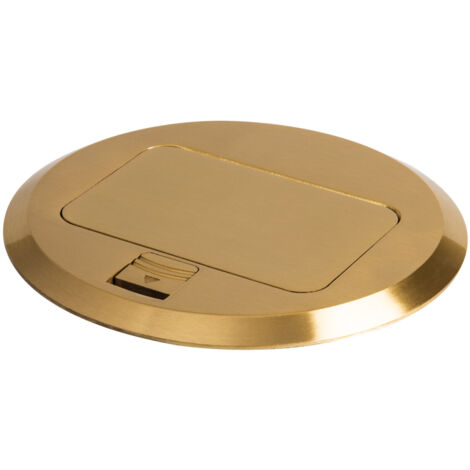 Cassa di pavimento BIURO+ - 3 moduli - Rame mate - Infisso - Ø150 mm