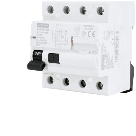 Interruttore differenziale tipo B - 4P 40A 30mA - DIN Rail - IP20 - Schelinger