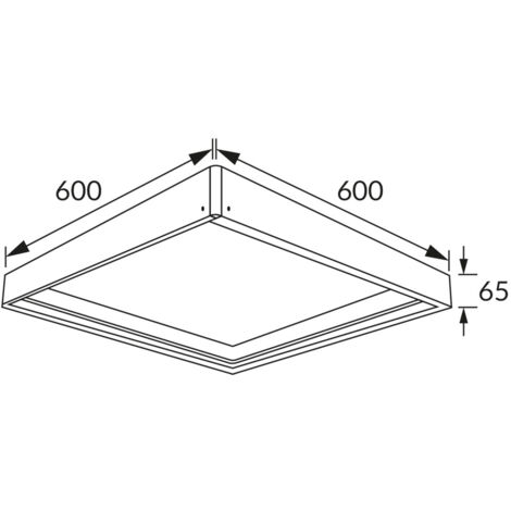 Rama Hugo-Minings Struttura di installazione 65 - 600x600mm - Plastica ...
