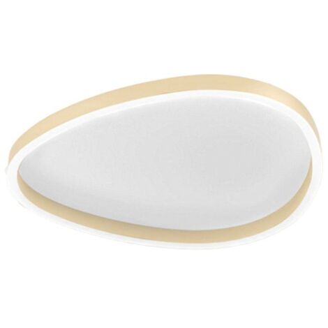 Plafonnier moderne led en silicone et aluminium beige gea luce ecaris ...
