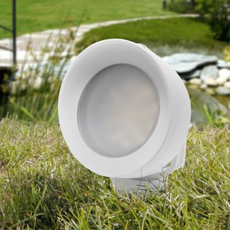 Spot led d'extérieur orientable en résine sur piquet roma pi15 bi ip66 gx53