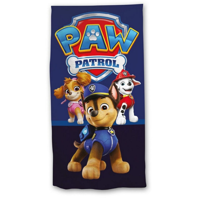 Serviette de plage 70x140 cm Pat'Patrouille Chase, Marcus et Stella