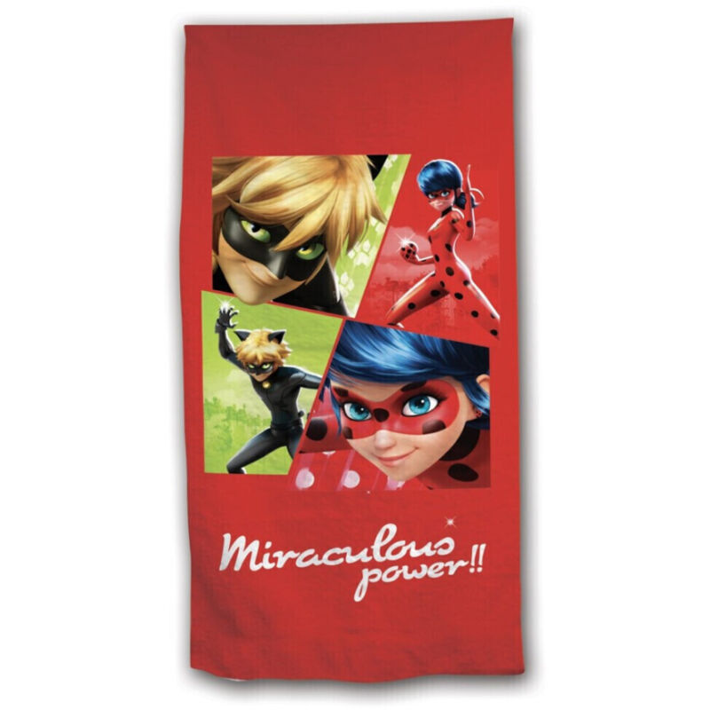 Serviette de plage - Miraculous Ladybug - -Power II- - 70x140 cm