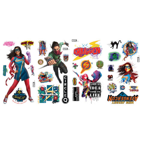 Stickers Muraux Personnages Miss Marvel