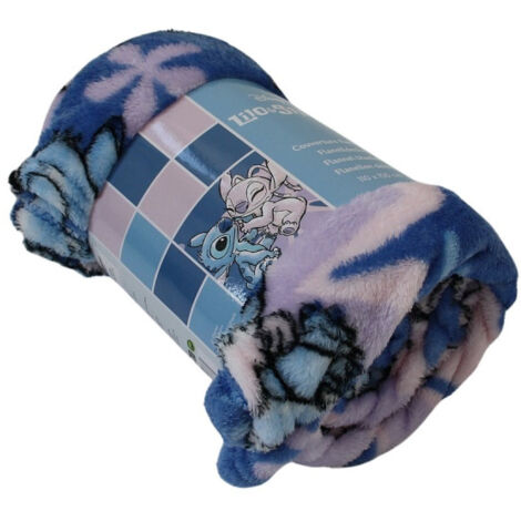 Plaid Polaire en flanelle Disney Lilo et Stitch - Stitch - Bleu, Rose ...