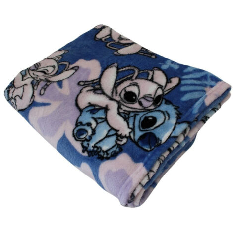 Plaid Polaire en flanelle Disney Lilo et Stitch - Stitch - Bleu, Rose ...