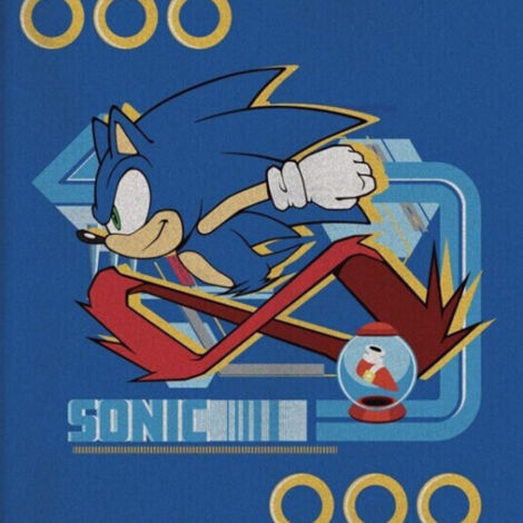 Plaid polaire Sonic - Bleu