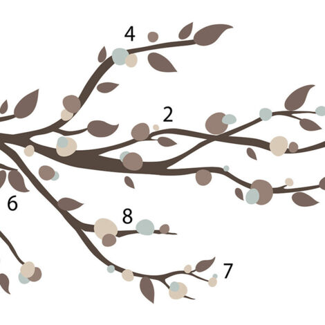 Stickers - Branches Noires - Hauteur 22,9 cm