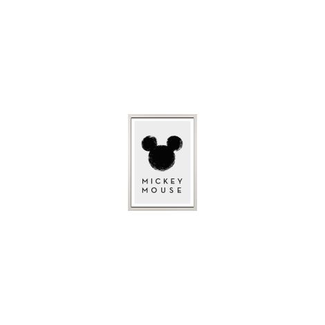 Poster d'Art - Silhouette Tête De Mickey Mouse - 40x50 cm