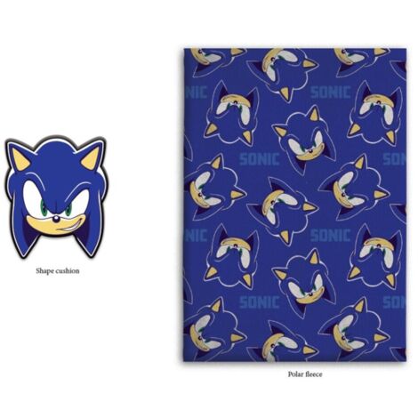 Set Plaid + Coussin - Sonic - 100x140 cm