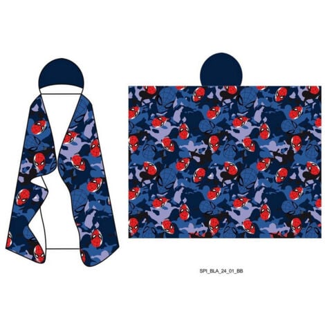 Plaid à capuche 120x150 cm Spiderman