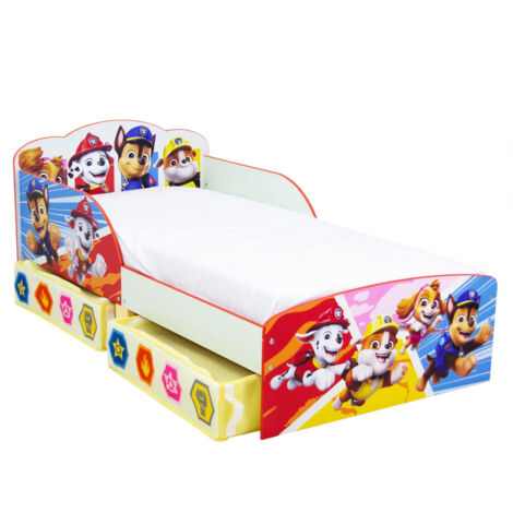 Pack Lit Pat'Patrouille 4 personnages et leurs blasons - 140x70 cm