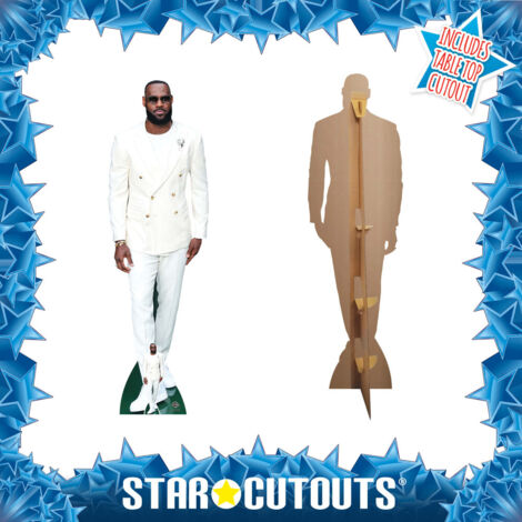 PLV carton LeBron James 197 cm impression HD pour evenementiel ...