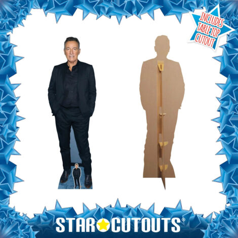 Figurine en carton Bruce Springsteen en costume noir 178cm