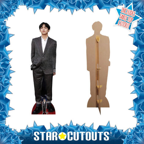 Figurine en carton Kim Tae-hyung -BTS (kpop) -Haut 180cm