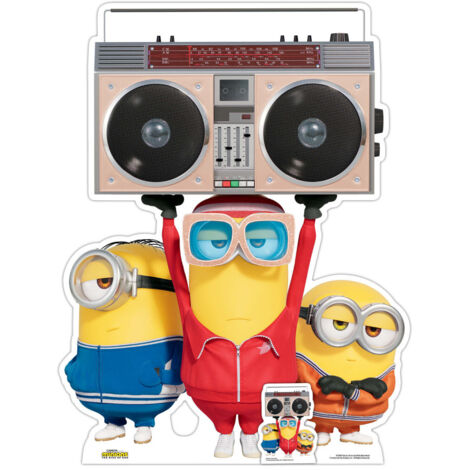 Figurine en carton Groupe de Musique Boombox - Les Minions 2 : Il était ...