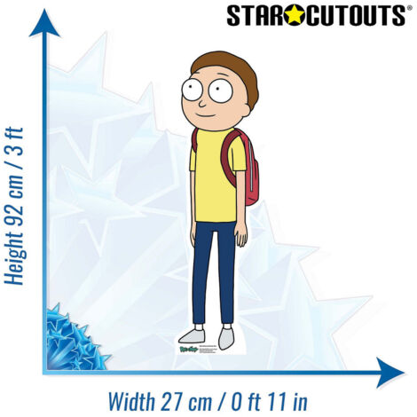 Figurine en carton - Rick et Morty - Morty Smith - Haut 92 cm
