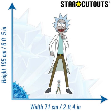 Figurine en carton - Rick et Morty - Rick Sanchez - Le Scientifique ...