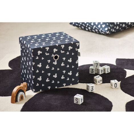 Bac de Rangement avec couvercle - Disney Mickey - Noir et Blanc