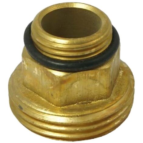 tecuro Reduziernippel 3/8 Zoll x 3/4 Zoll AG, für Nostalgie Auslaufventil