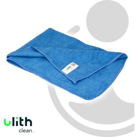ULITH Clean-Profi Microfasertuch, 40 x 40 cm, Blau, 300 GSM, Robust ...