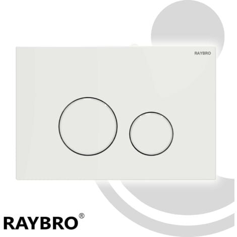 RAYBRO Betätigungsplatte CORTADO 15 Weiß für Geberit Spülkästen UP320 ...