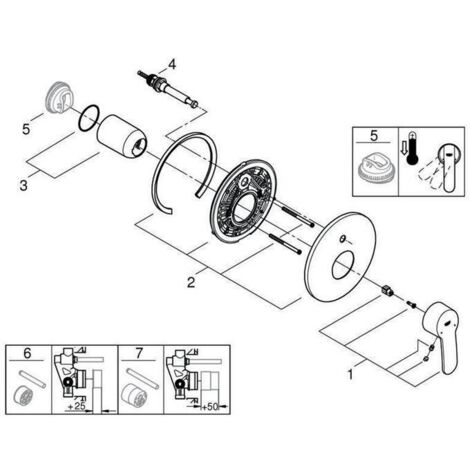GROHE Eurostyle Cosmopolitan EH-Wannenbatterie chrom - 19506002