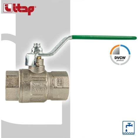 ITAP Trinkwasser-Kugelhahn GREEN Typ 376 - IG x IG - 1 1/4 Zoll (DN 32) Stahlhebel lang, PN 30