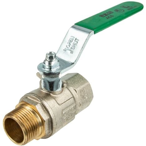 ITAP Trinkwasser-Kugelhahn GREEN Typ 377 - IG x AG 1/4 Zoll (DN 8) Stahlhebel lang, PN 50