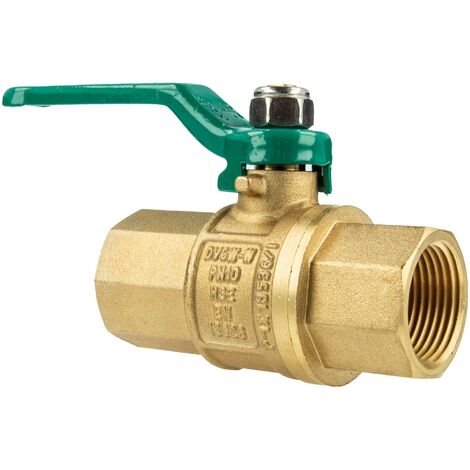 UNIWATER Trinkwasser-Kugelhahn mit Stahlhebel beids .Innengewinde Rp 2 ...