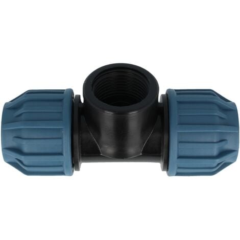 Jason PP-Klemmverbinder T-Stück mit IG Ø 90 x 3 Zoll x 90 mm - DVGW zugelassen