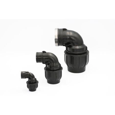 Gebo-Plast Klemmverbinder Winkel 90° mit IG Ø 63 mm x 2 Zoll - DN 50