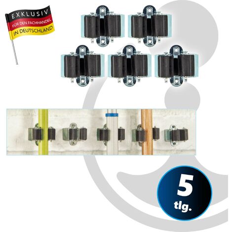 MASTERPROOF PROFESSIONAL Werkzeughalter, Gerätehalter, Besenhalter, 5 ...