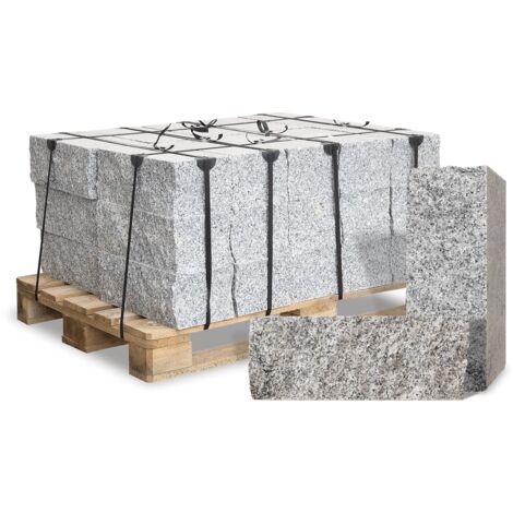 Galamio Granit Randsteine 40-20-15 gesägt gebrochen 1000kg