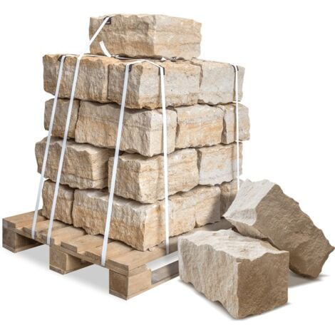 Galamio Sandstein Mauersteine 40-20-20 gebrochen 940kg