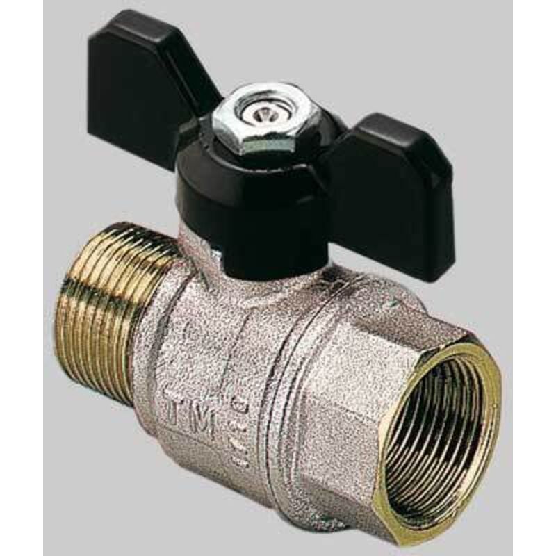 VALVOLE A SFERA PASSAGGIO TOTALE MF CON LEVA FARFALLA ALLUMINIO MOD ...