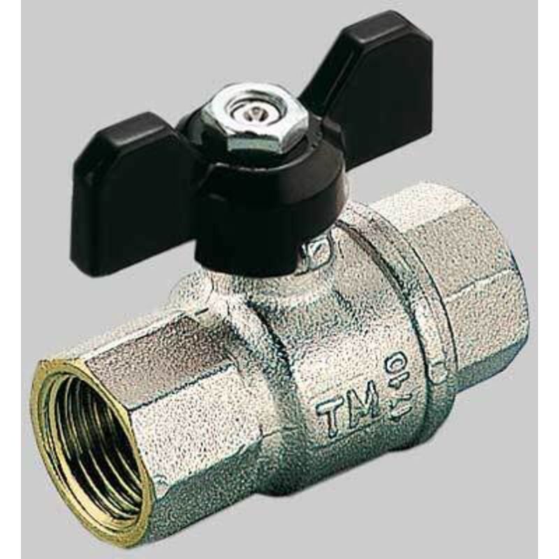 VALVOLE A SFERA PASSAGGIO TOTALE FF CON LEVA FARFALLA ALLUMINIO MOD ...