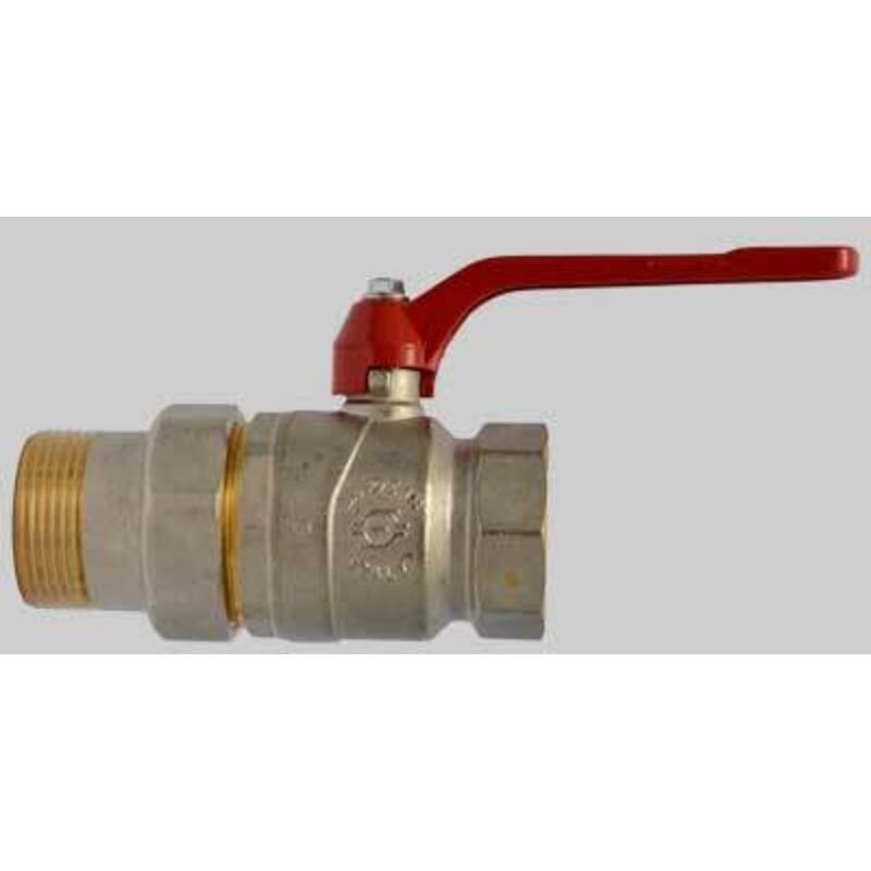 VALVOLA A SFERA PASSAGGIO TOTALE FEMMINA CON BOCCHETTONE LEVA 1 DN 25 ...