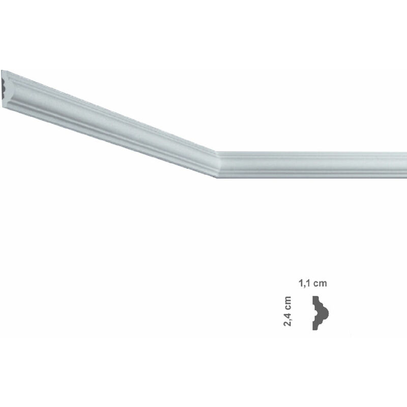 CORNICE DECORATIVA PER SOFFITTO mod. I803 - mm 11 x 24- 300 pezzi ...