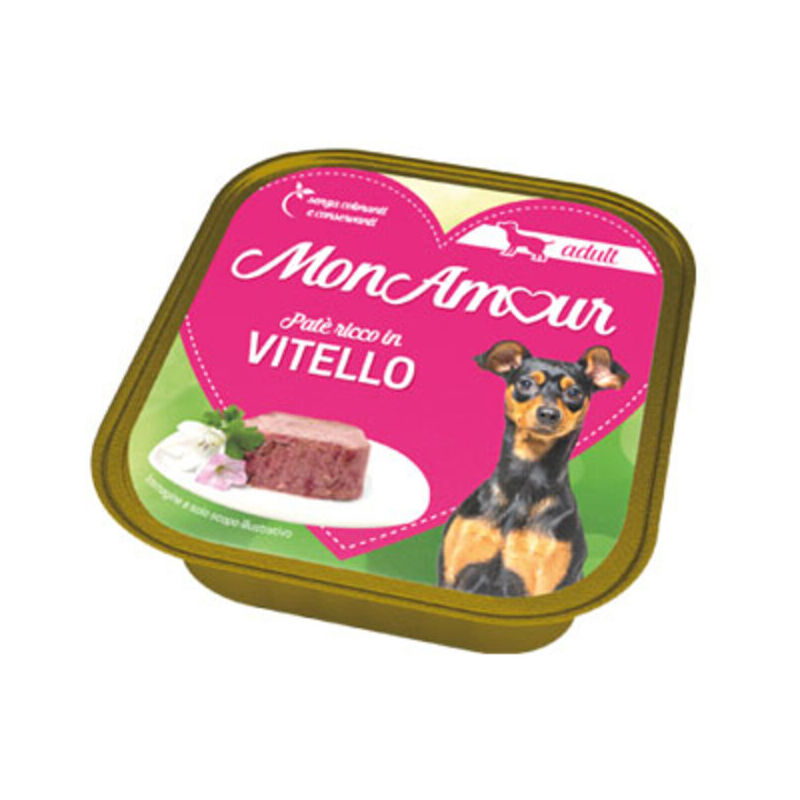 CIBO CANE MONAMOUR 150 G VITELLO- 22,0 pz