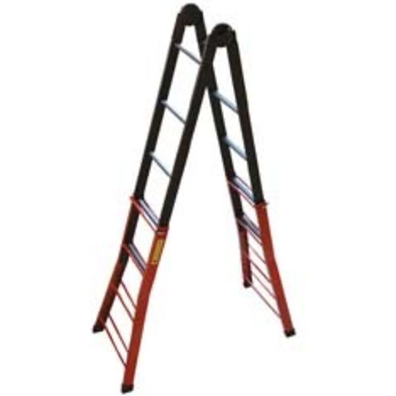 SCALA TELESCOPICA PHENOMENA IN ACCIAIO ACAL 100 4+5 gr. altezza max cm ...