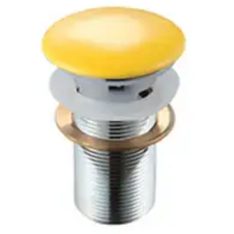 PILETTA CLICK-CLACK LAVABO FANCY CON TROPPO PIENO- Giallo- DH- pezzi 1