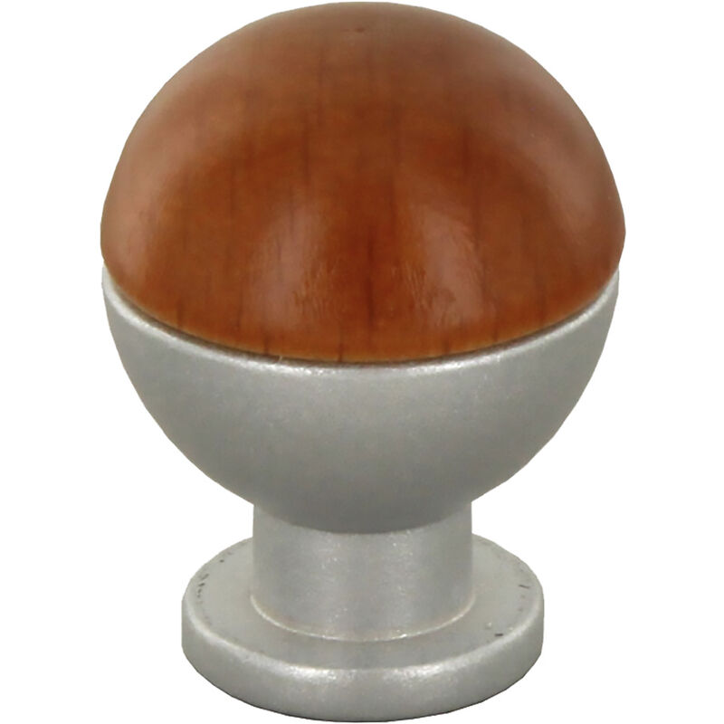 POMOLO IN LEGNO/OTTONE SFERICO ART. 735 mm 18 frassino- 25 pezzi