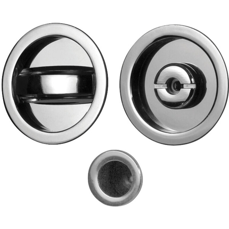 KIT PORTA SCORR NICCHIA D 48 MM C/NOTT CROMO- 1,0 pz