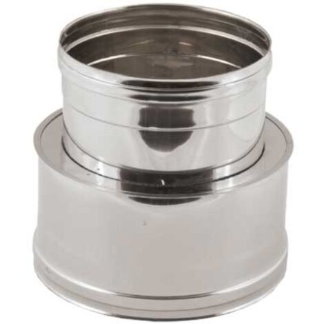 Raccordo da doppia parete a mono parete 130 180 130