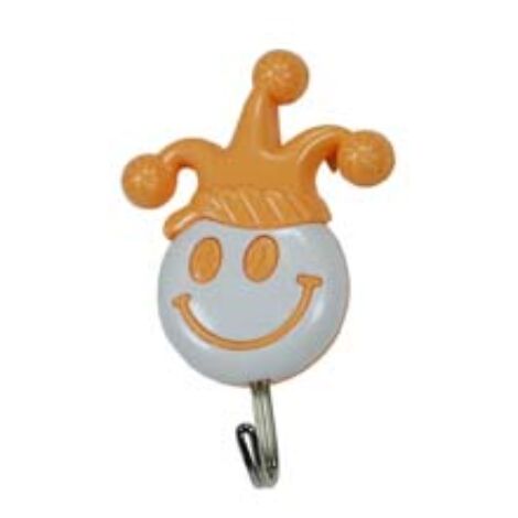 Ganci adesivi plastica "smile giullare" - mm.58x95h., in blister da pz ...