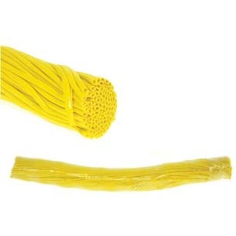 Legacci in spezzoni colore giallo - ø mm.6 lunghezza cm.60 14 kg